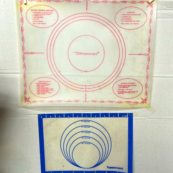 Tupperware | Kitchen | Pr Vintage Tupperware Plastic Rollup Pastry Mat ...
